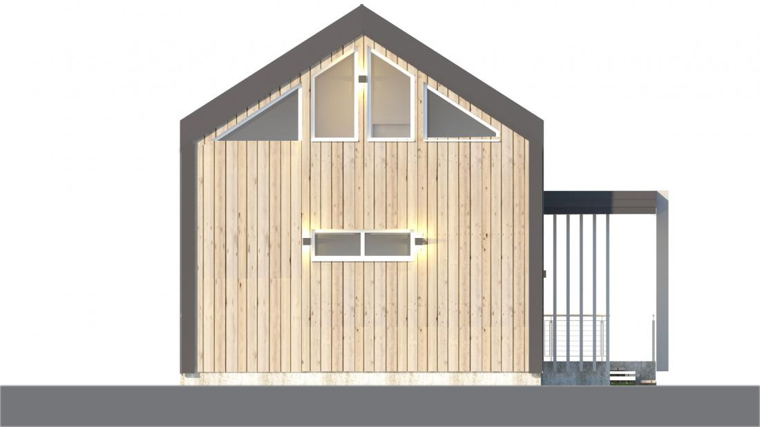 Solid Wood House #CLT-100B (Barn) Prefab | EcoHouseMart