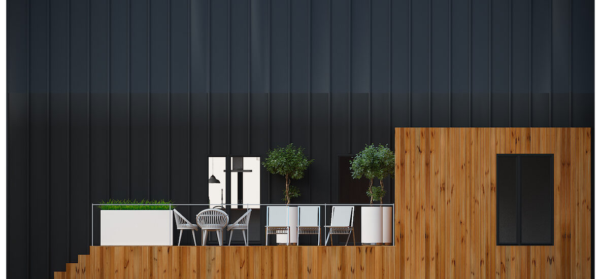 Solid Wood House #CLT-195 (Barn) Prefab house kit | EcoHouseMart