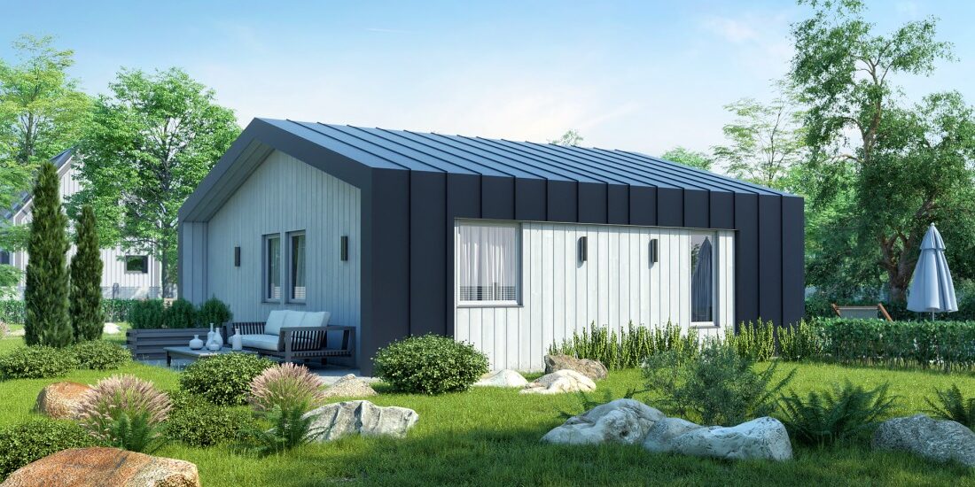 Solid Wood House #CLT-070 (Barn) Prefab house kit | EcoHouseMart